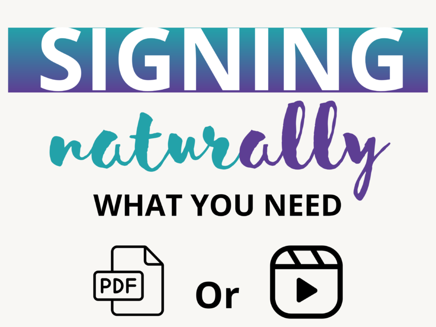 signing naturally units 1-6 / 7-12 / Video